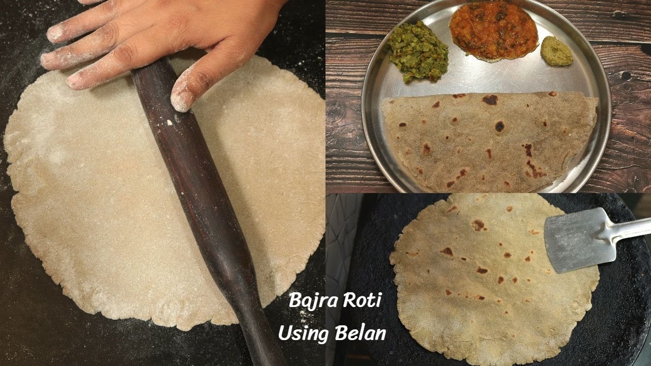 Sajje Rotti | Bajra Roti | Simple and Quick Bajra roti using belan - DV ...