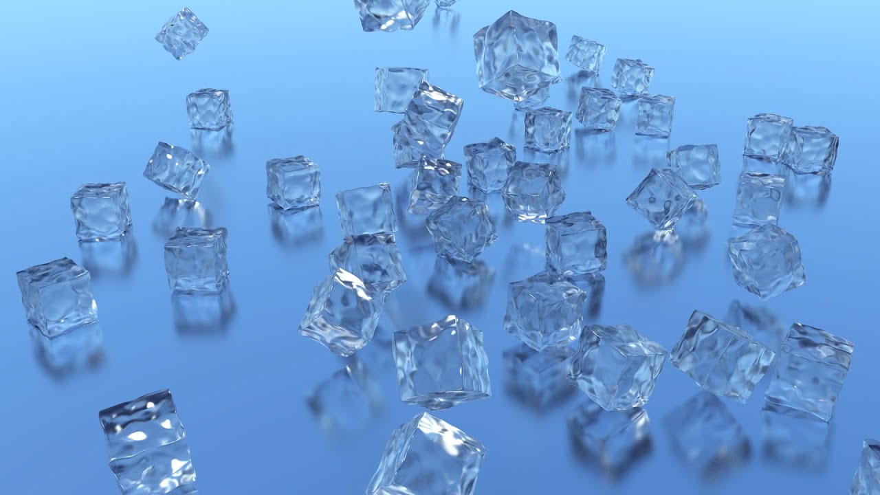 Ice Cube Falling On The Floor - YouTube