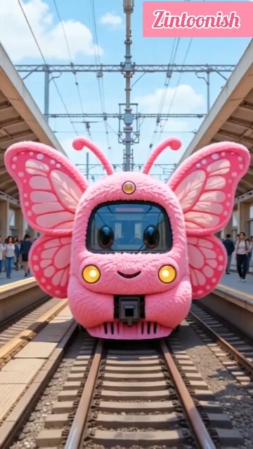 Butterfly Themed Train 🦋 Would You Like To Ride? #butterfly #cute # ...