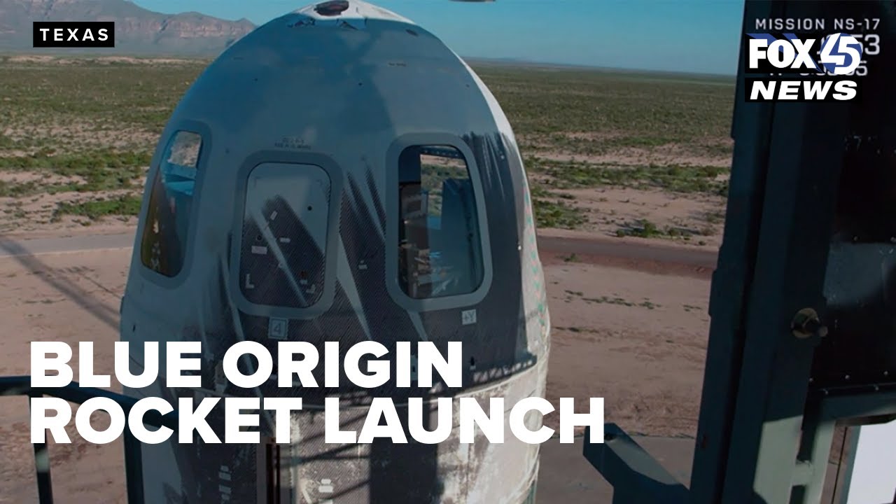Blue Origin rocket launch | Star-studded crew goes to space - YouTube