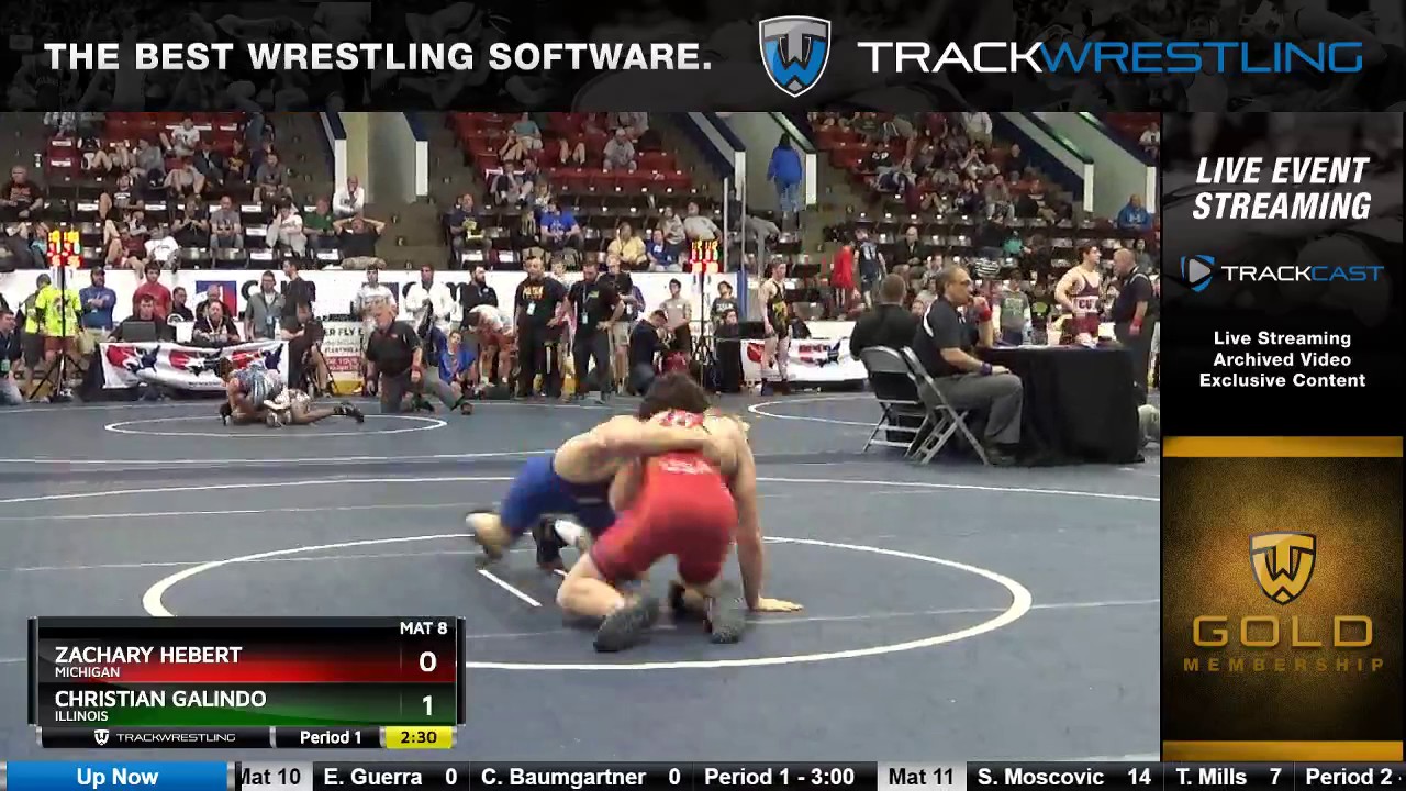 122 Cadet 120 Zachary Hebert Michigan vs Christian Galindo Illinois ...