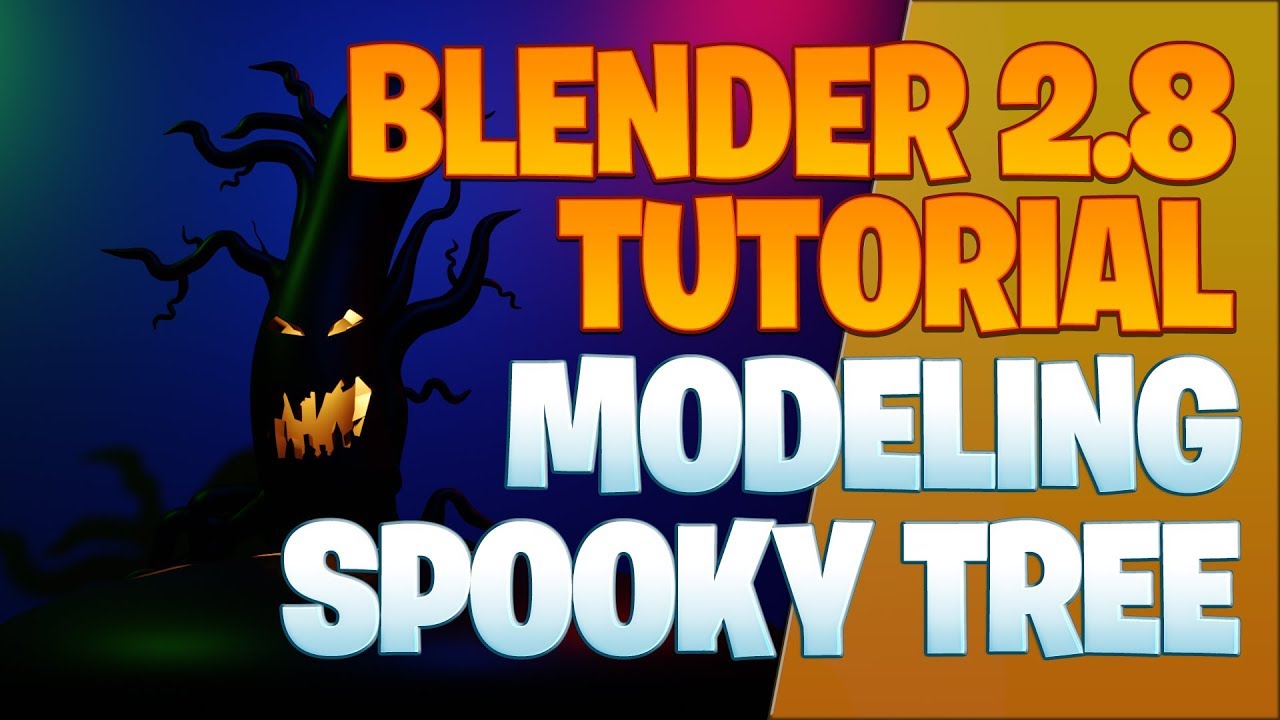 Modeling a spooky Halloween tree - Blender 2.8 Tutorial - YouTube