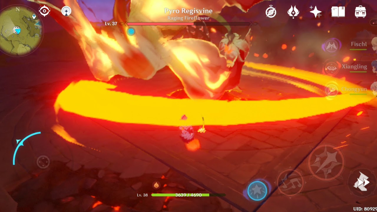 Defeating pyro regisvine | Genshin Impact - YouTube