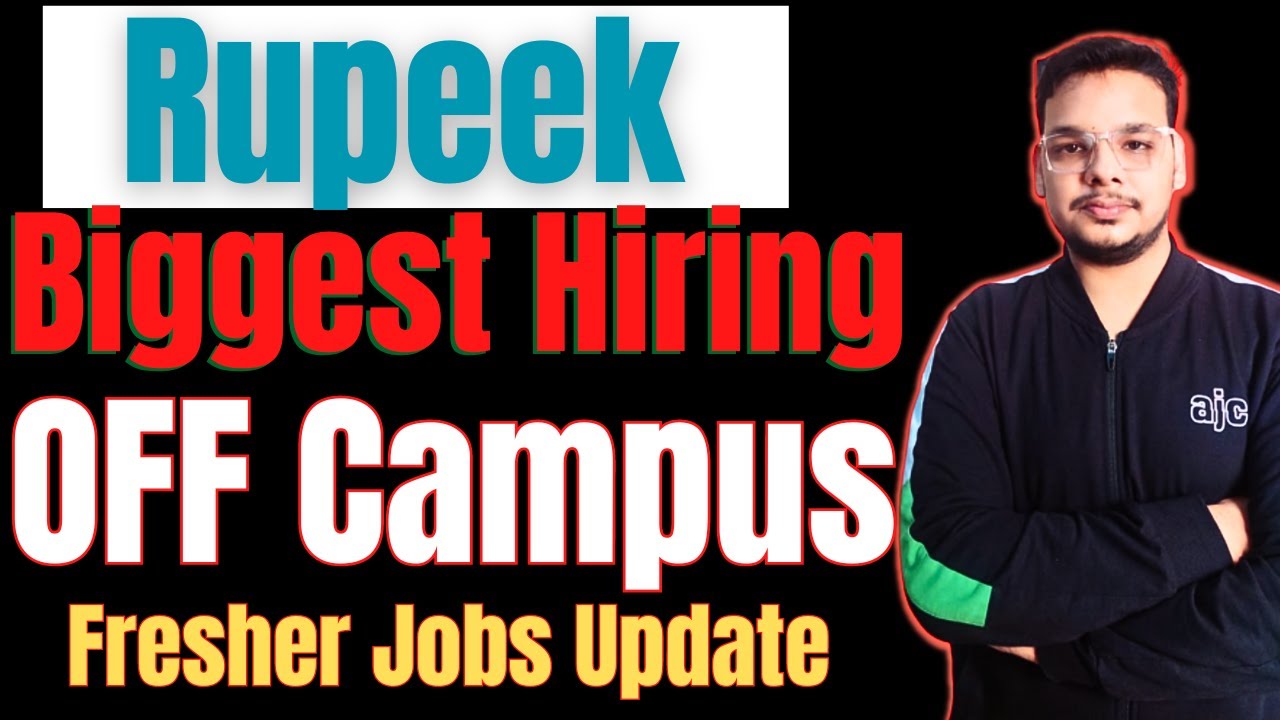 Rupeek New Biggest Hiring | OFF Campus Job Drive For 2024 , 2023 Batch ...