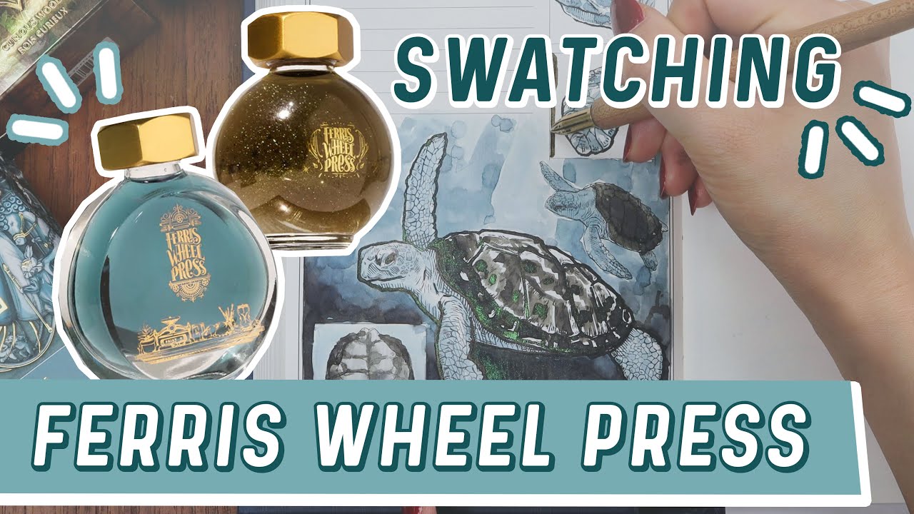 Swatching Ferris Wheel Press Inks - Curious Woods, The Sad Charade ...