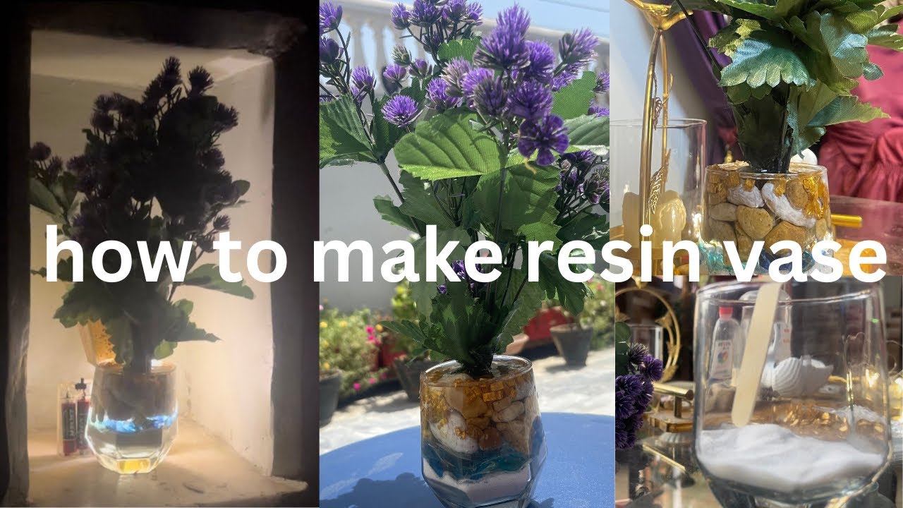 How to make resin vase | resin arts for beginners | - YouTube