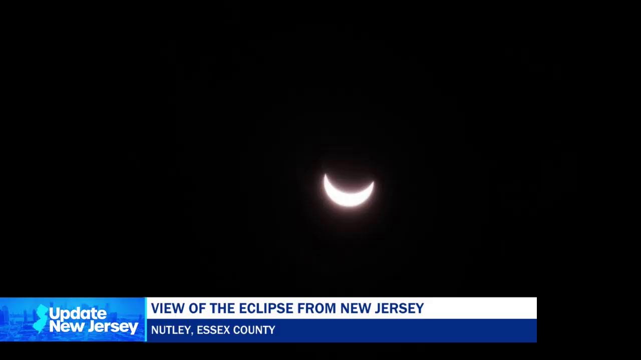 View of the Eclipse from New Jersey - YouTube