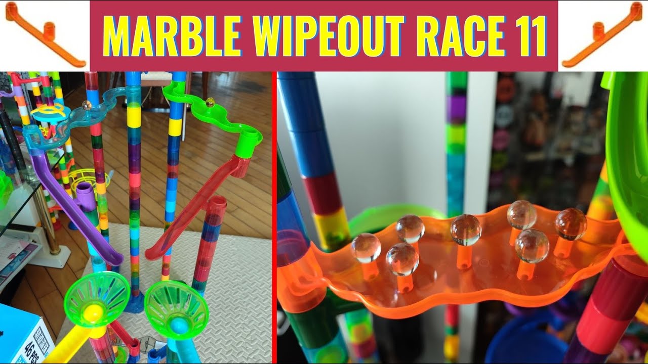 Mid Air Marble Collisions!? Race 11: Rock 'N' Roll | Marble Wipeout ...