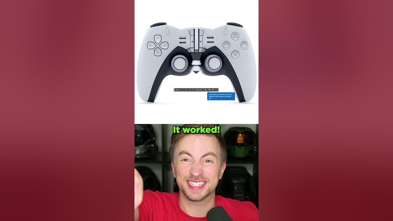 Using Ai to Modify a PS5 Controller (Photoshop Ai) #shorts #ai #aiart #photoshop #PS5 - YouTube