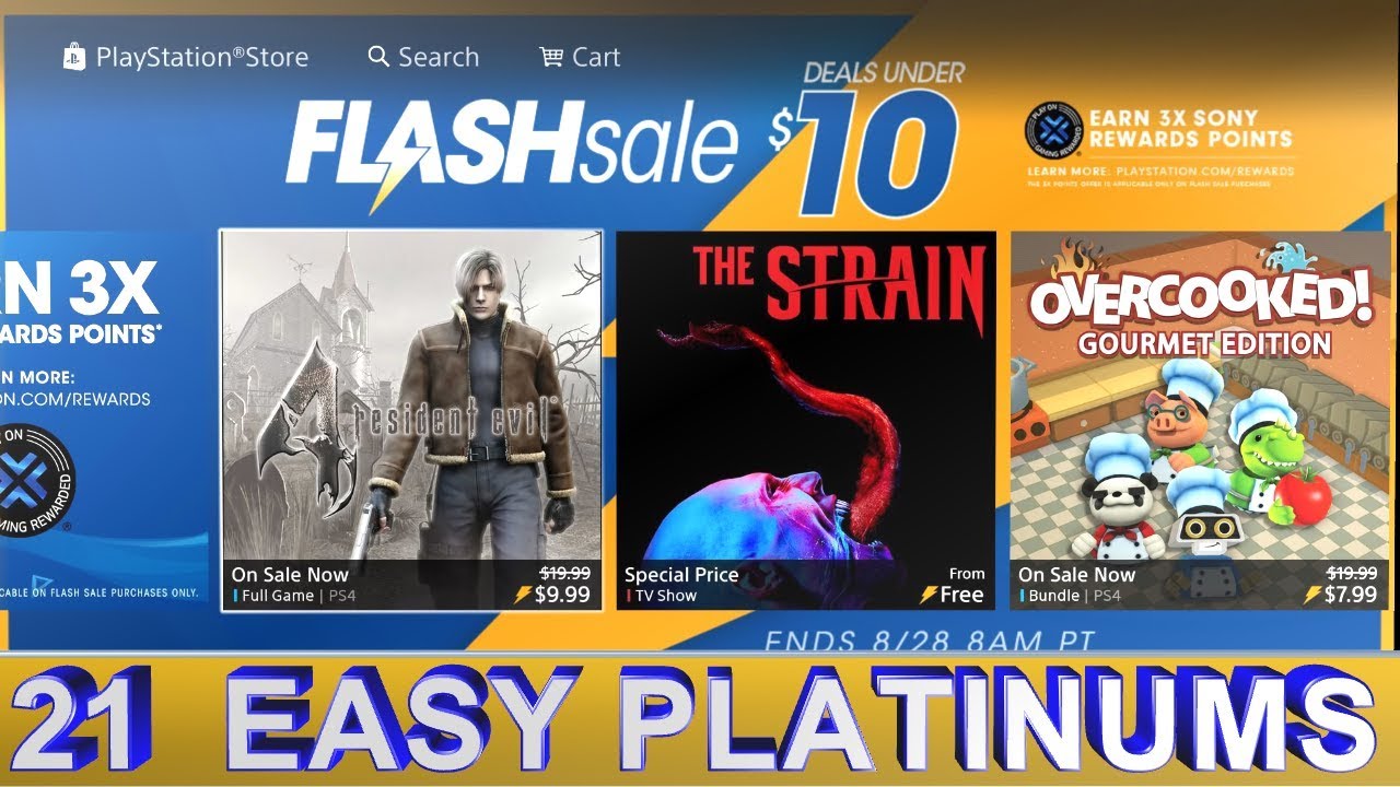 PS4 Flash Sale - NA Store Deals Under $10 - 21 Easy Platinum Games ...