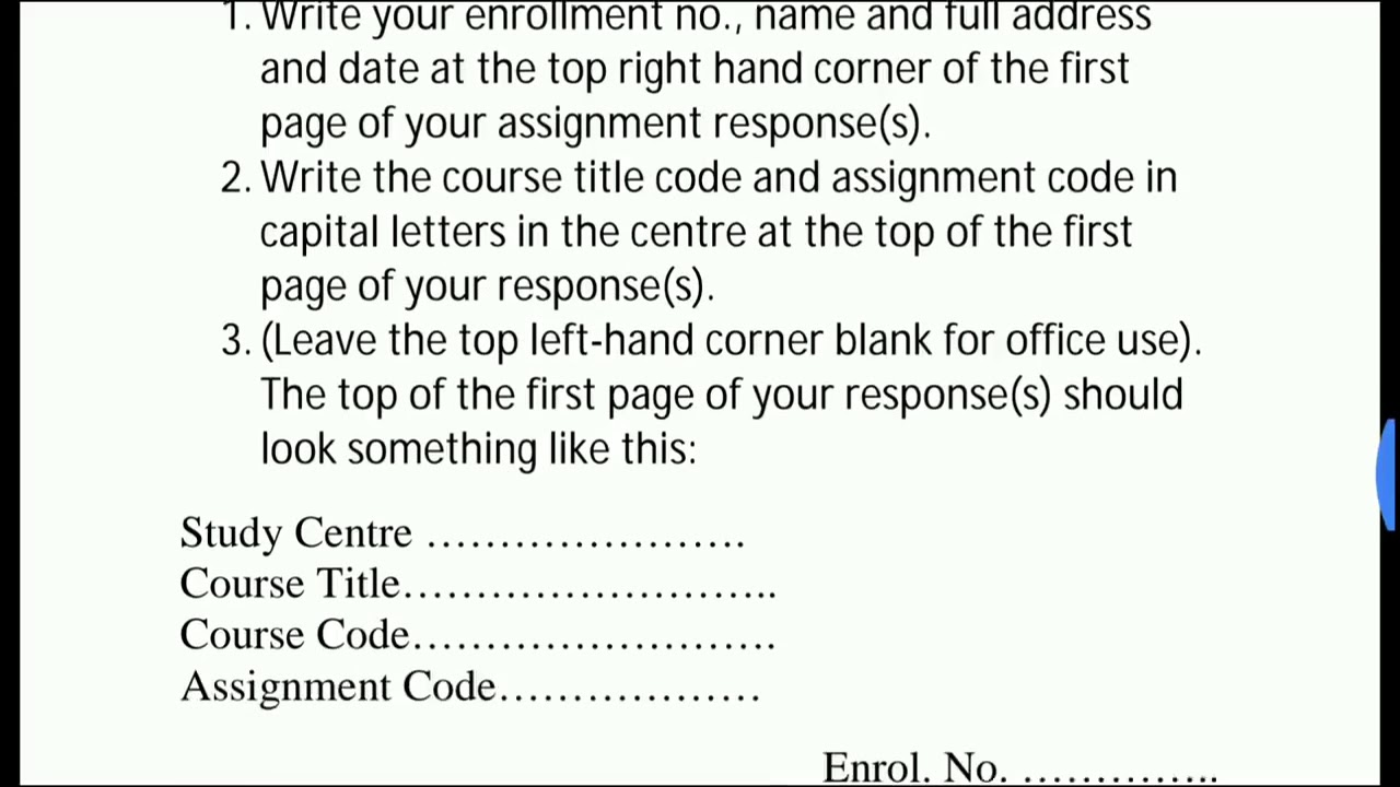312 NIOS D El Ed Assignment How to Write & Where to Submit, follow the ...