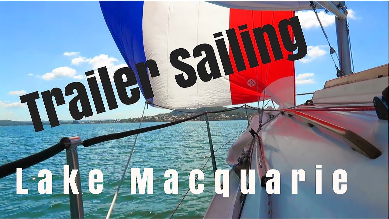 Trailer sailer - Farr 7500 on Lake Macquarie - YouTube
