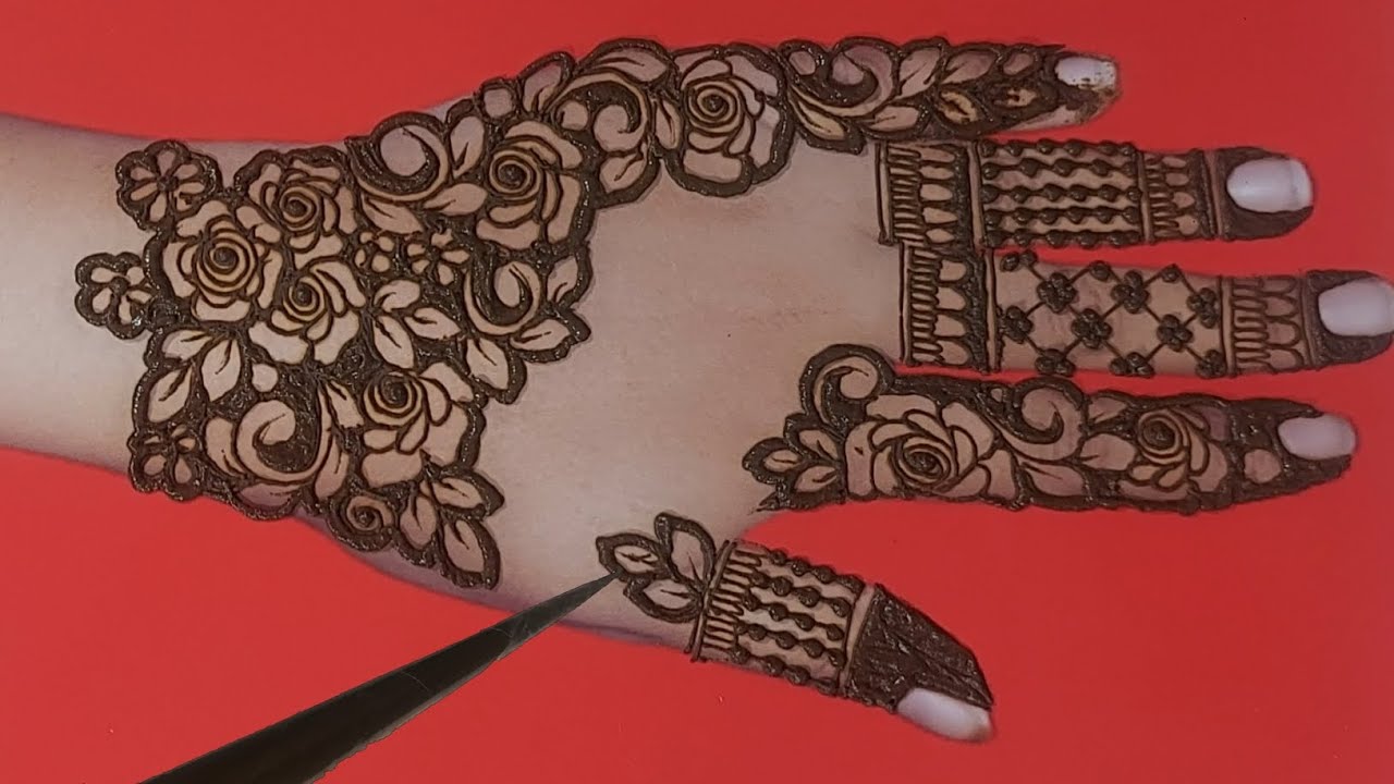 Very Beautiful Back Hand Mehndi Design l wrist Mehndi Design Tutorial ...