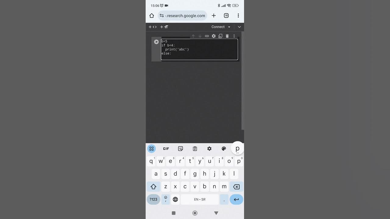 A simple if-else statement in Python Google Colab - YouTube