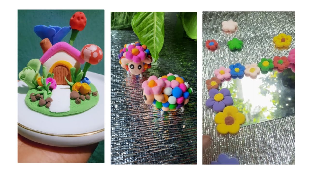 3 cool clay ideas for beginners||Easy crafts & tips || when you bored ...