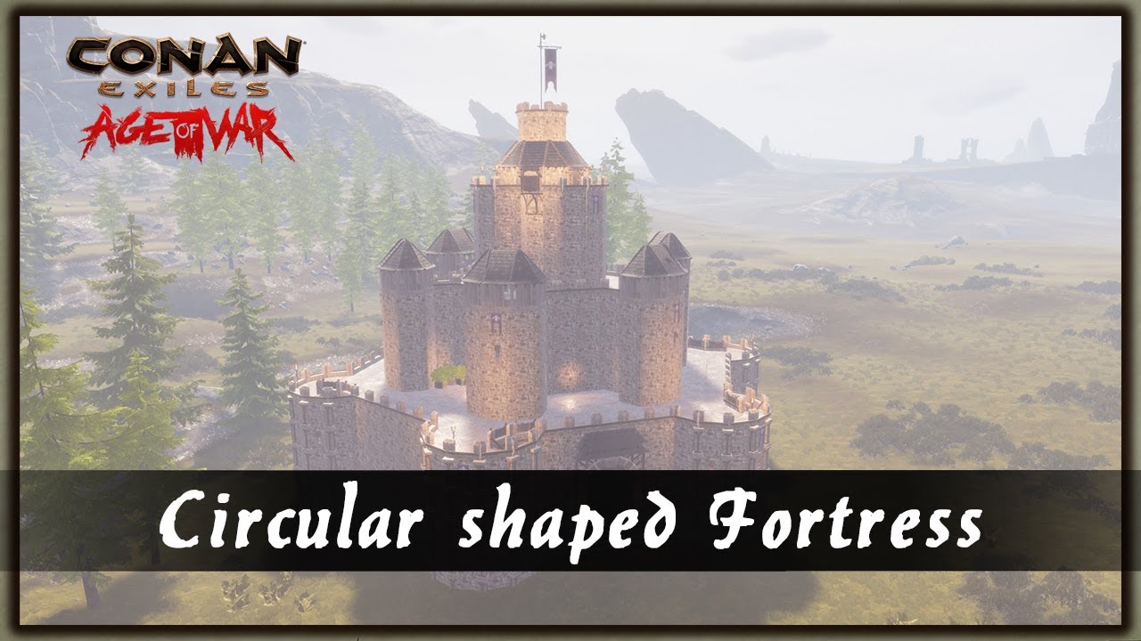 HOW TO BUILD A CIRCULAR SHAPED FORTRESS [SPEED BUILD] - CONAN EXILES ...