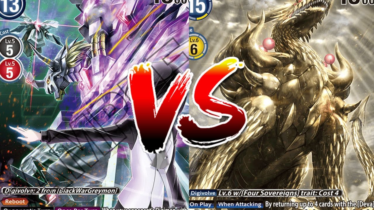 [DIGIMON TCG GAMEPLAY! BT-16] BLACKWARGREYMON (black base) VS FOUR ...