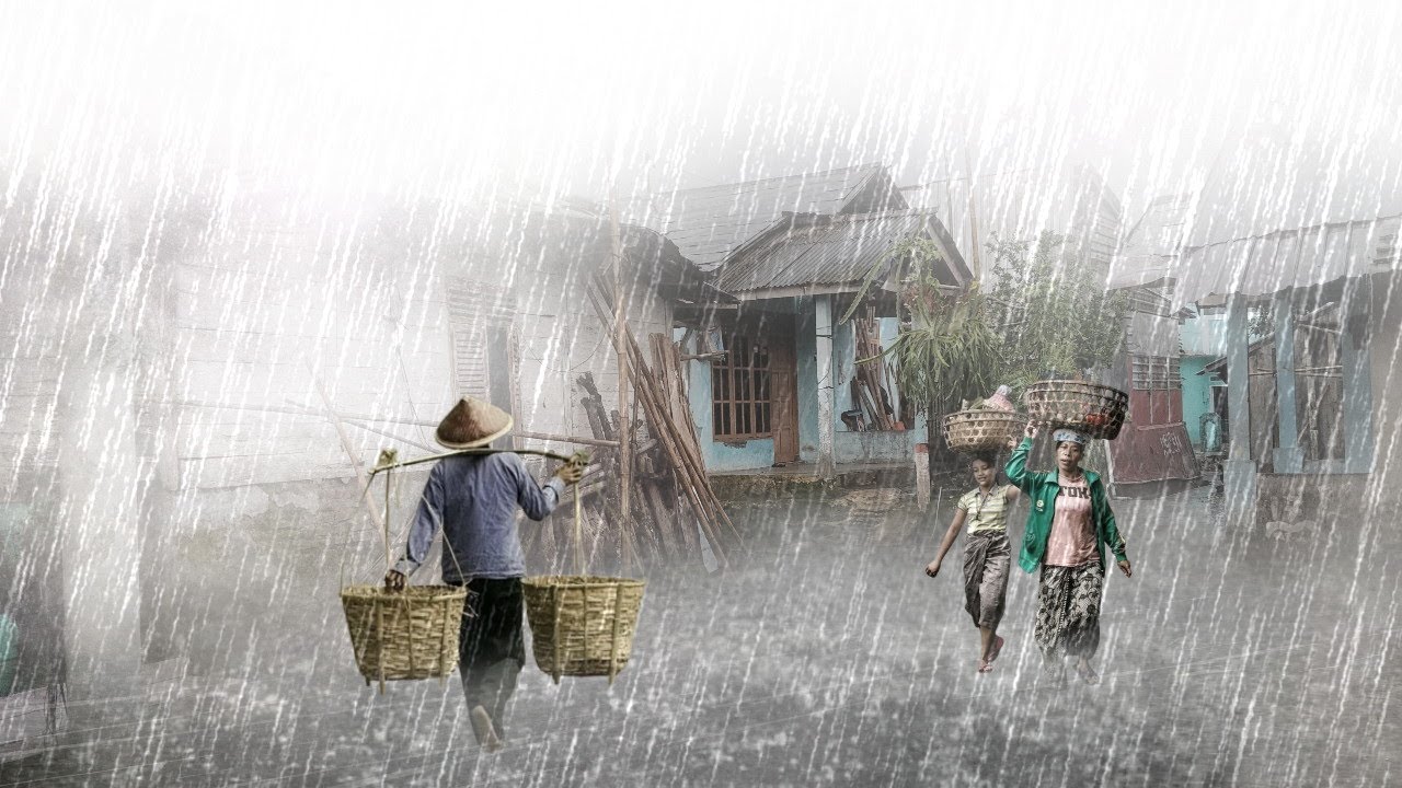 INSANE THUNDERSTORM! 🌧️ Heavy Rain & Loud Thunder in Indonesia ⚡ ...