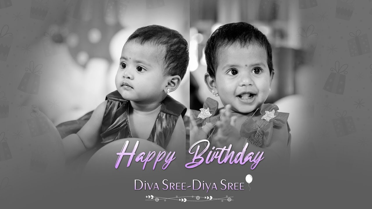 " Diva Sree & Diya Sree " 1st Birthday Celebrations - YouTube