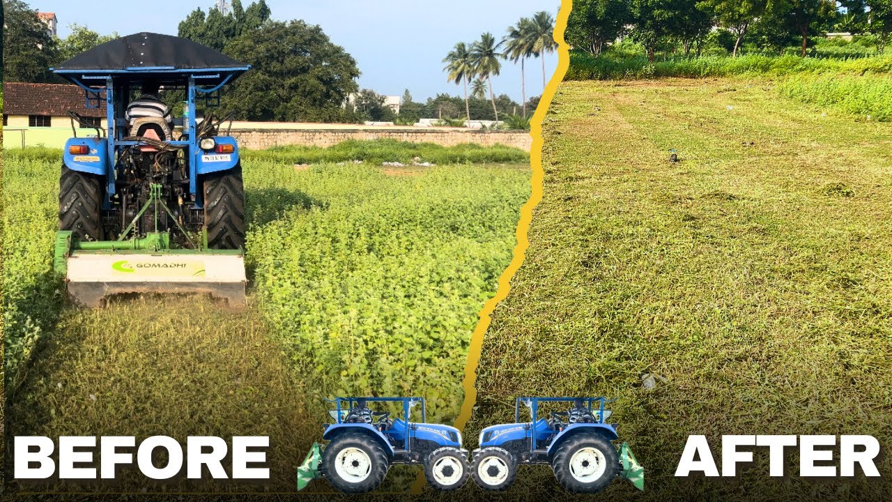 Ground cleaning work with new technology tractor 🚜 || #tractor # ...