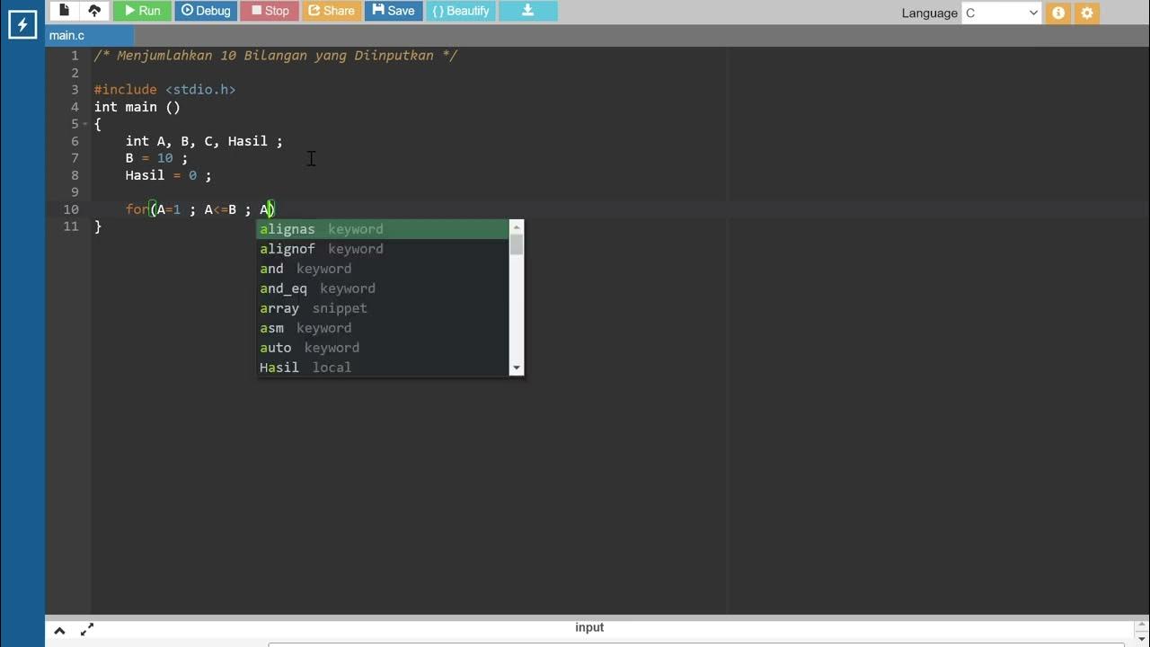 Perulangan - Bahasa C | Algoritma dan Pemrograman - YouTube