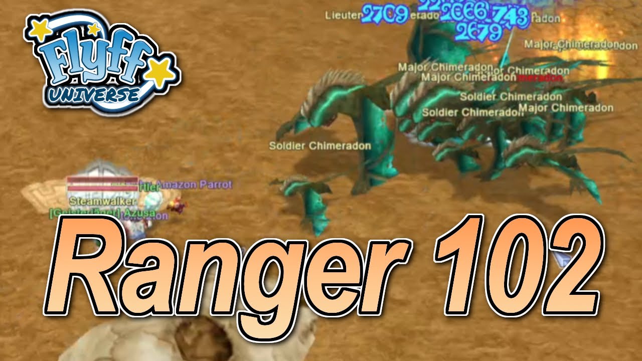Flyff Universe - Road To Ranger Level 102 - YouTube