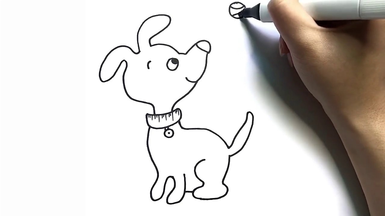 Dibuja un perro fácilmente PASO A PASO - YouTube