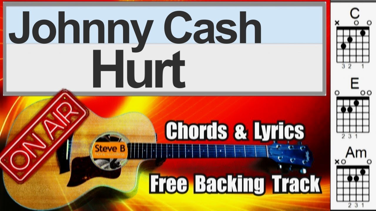 🎸 Hurt - Johnny Cash - Nine Inch Nails - Cover - Free Backing Track ...