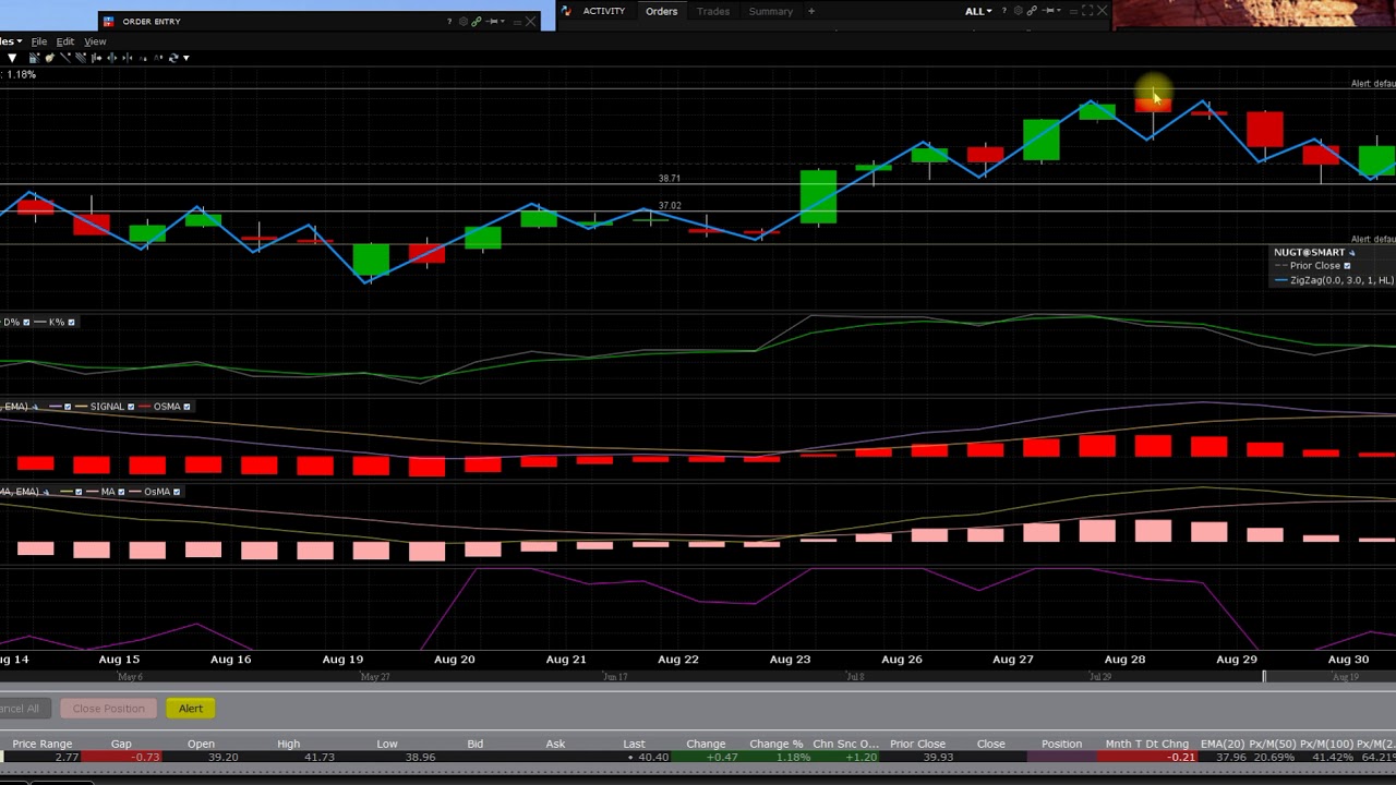 9-2-19 GOLD ETF NUGT Daily Chart setups - YouTube