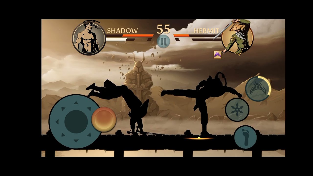 beating the 6 bosses in shadow fight 2 - YouTube