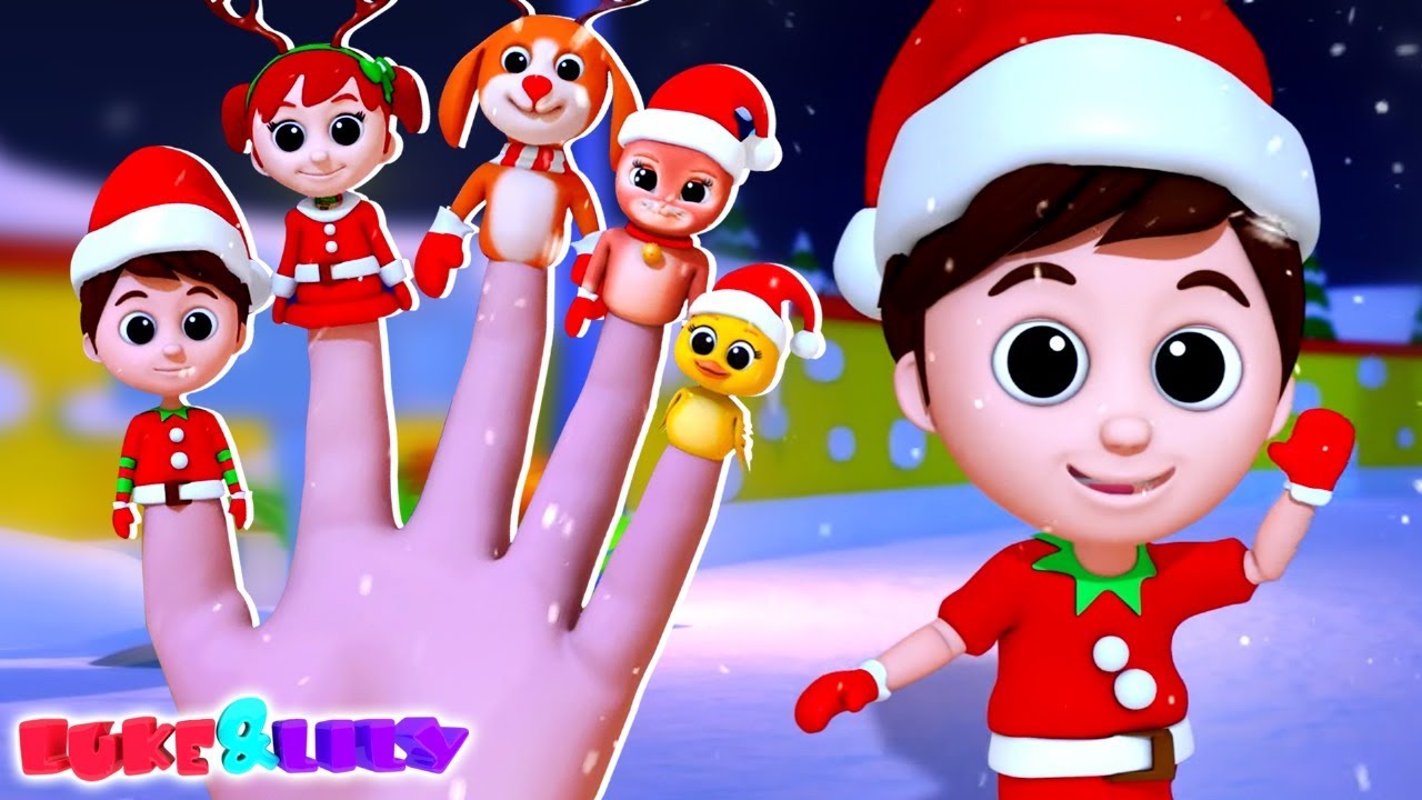 Santa Finger Family, Christmas Songs and Xmas Nursery Rhymes for Kids ...