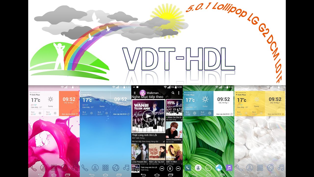 VDT - Android 5.0.1 Lollipop LG G2 DCM L01F - YouTube
