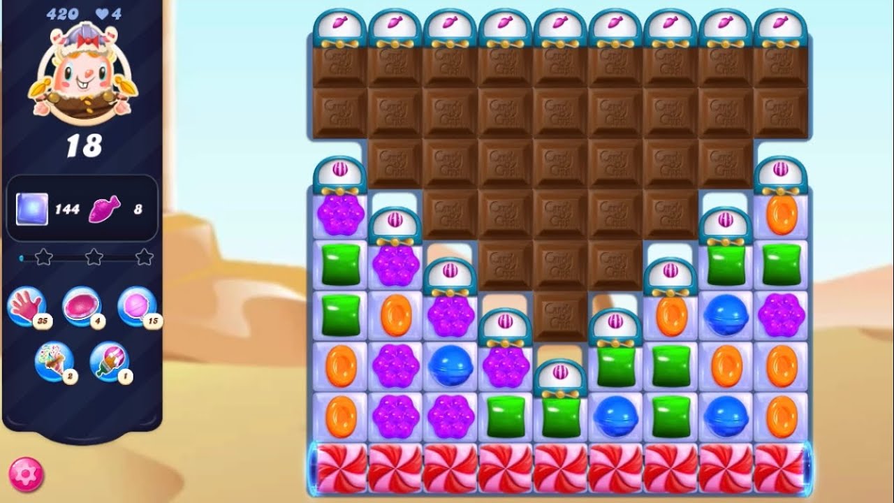Candy Crush Saga Level 420 (NO BOOSTERS) - YouTube