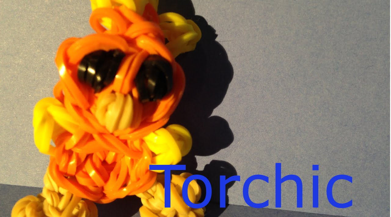 Torchic Pokemon - Rainbow Loom Charms - YouTube