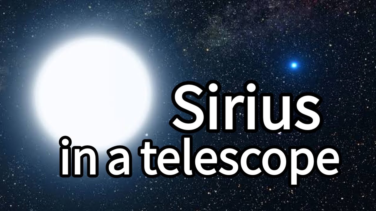 Sirius star real video through a telescope - YouTube