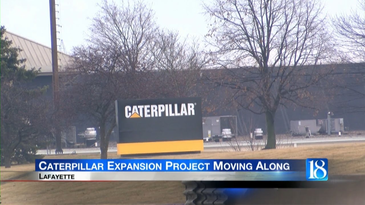 Caterpillar Expansion Project Moving Along - YouTube