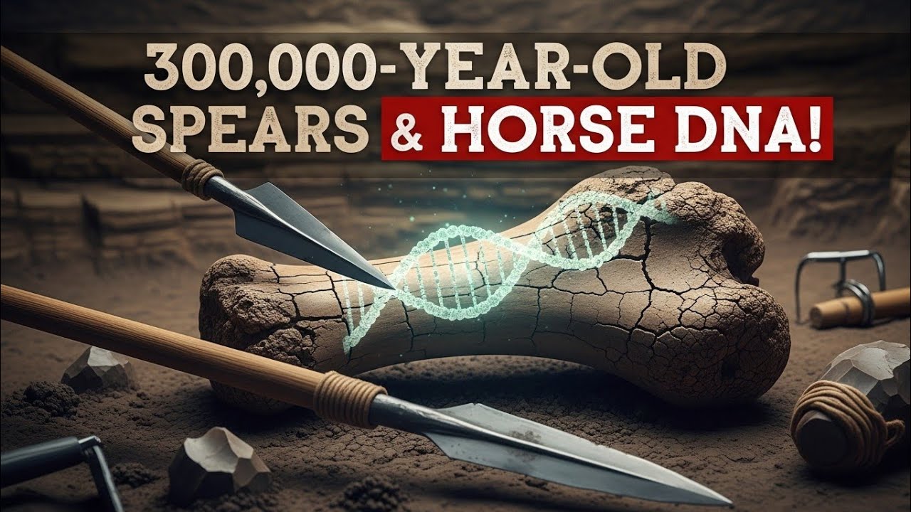 Ancient Horse DNA Found with 300,000-Year-Old Spears! - YouTube