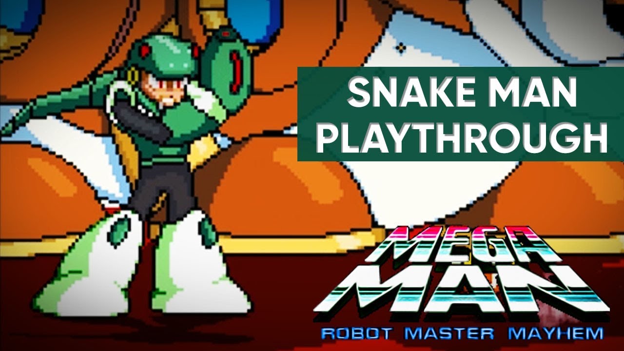 Mega Man: Robot Master Mayhem (PC) - Snake Man Gameplay - YouTube