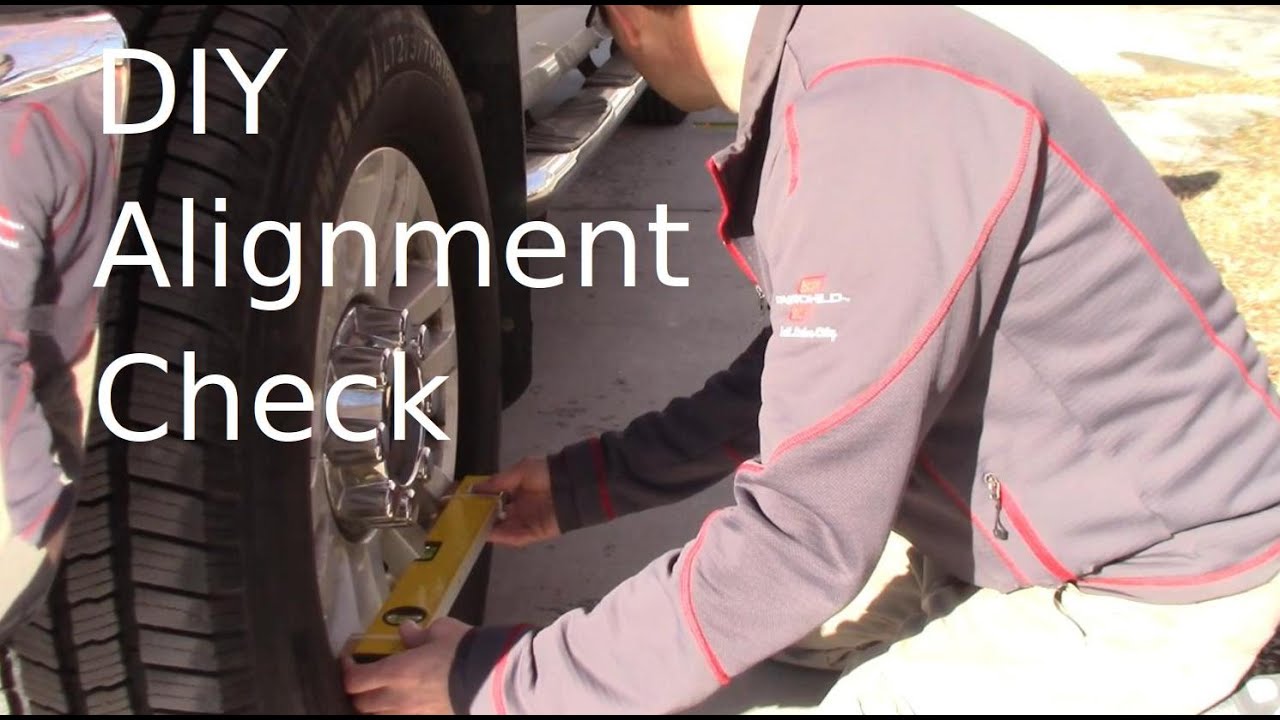 Easy DIY way to check toe angle alignment - YouTube