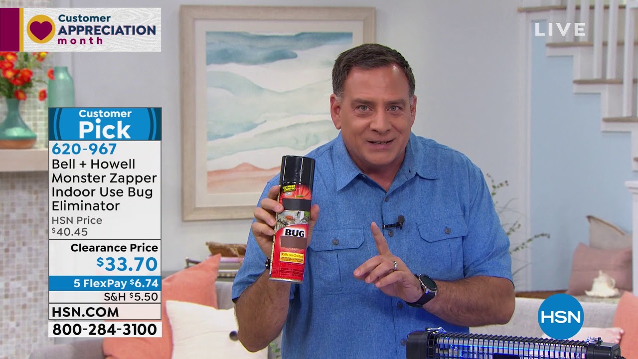 Bell + Howell Monster Zapper Indoor Use Bug Eliminator - YouTube