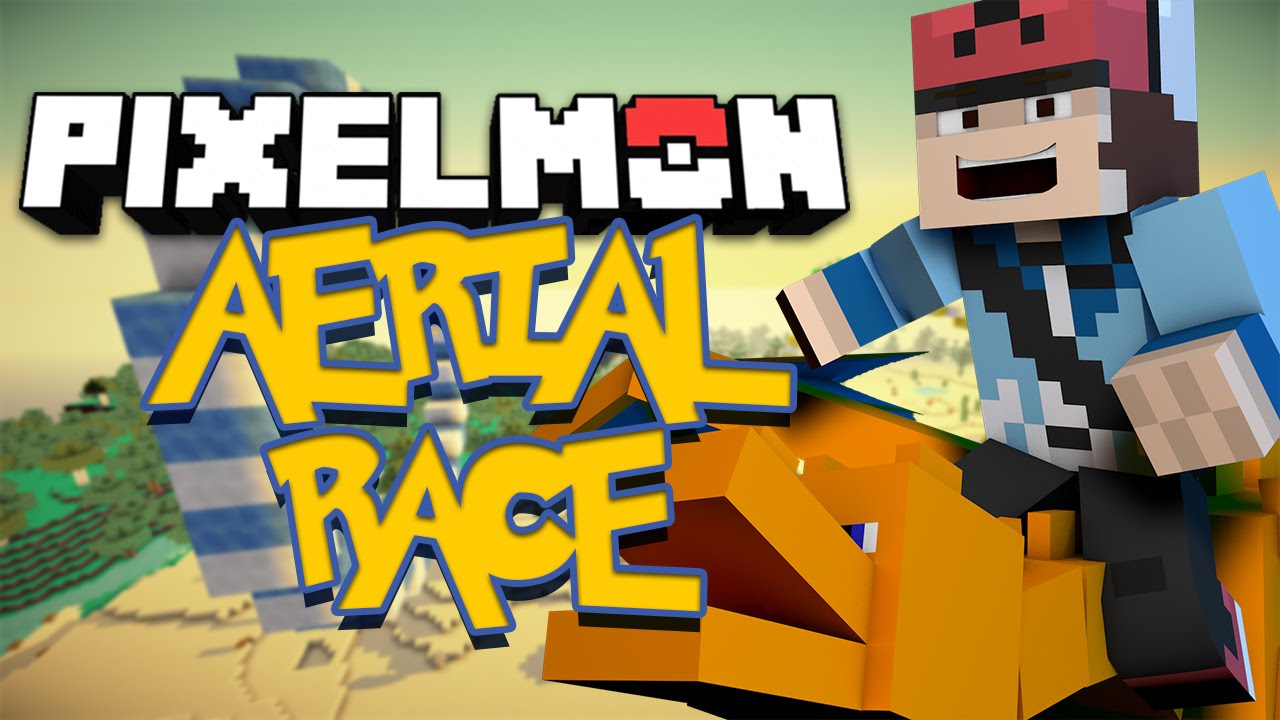 Minecraft Pixelmon Aerial Race Mini-game w/ Aphmau,Germanman ...