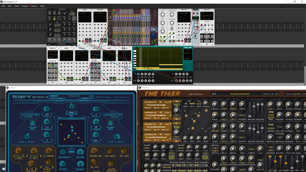 VCV Rack,HG Fortune The Tiger,HG Fortune Altair 4 - YouTube