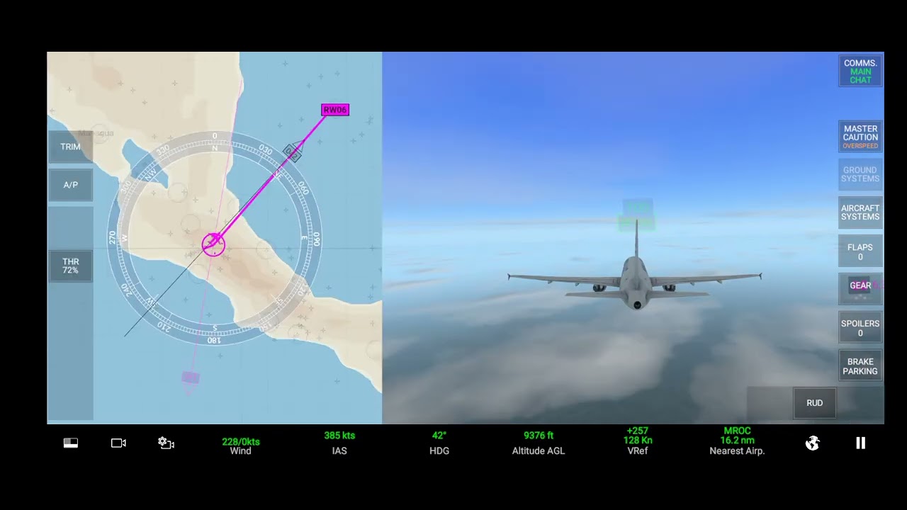 Real Flight Simulator(Flying over Pacific ocean) - YouTube