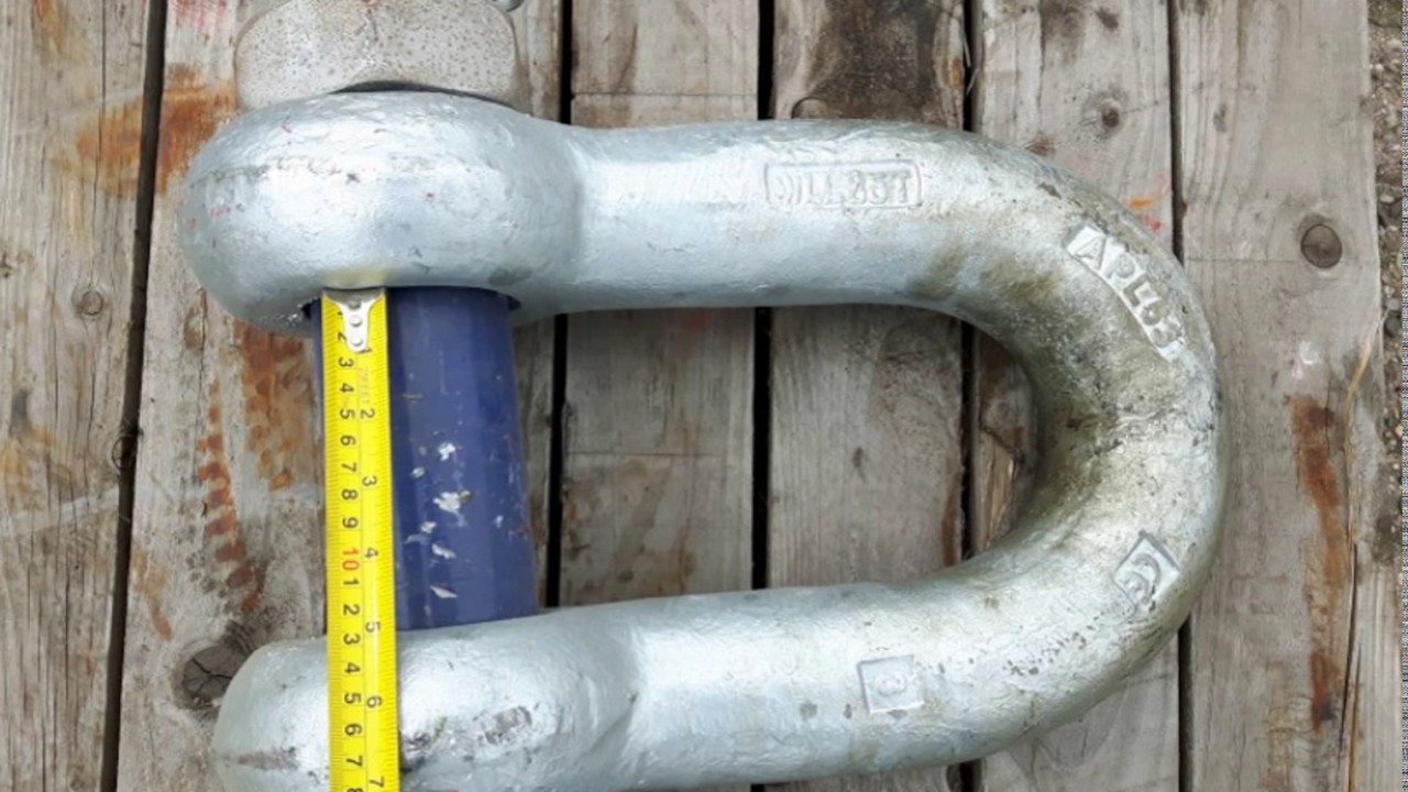 Unused 85 ton anchor shackle for sale - YouTube