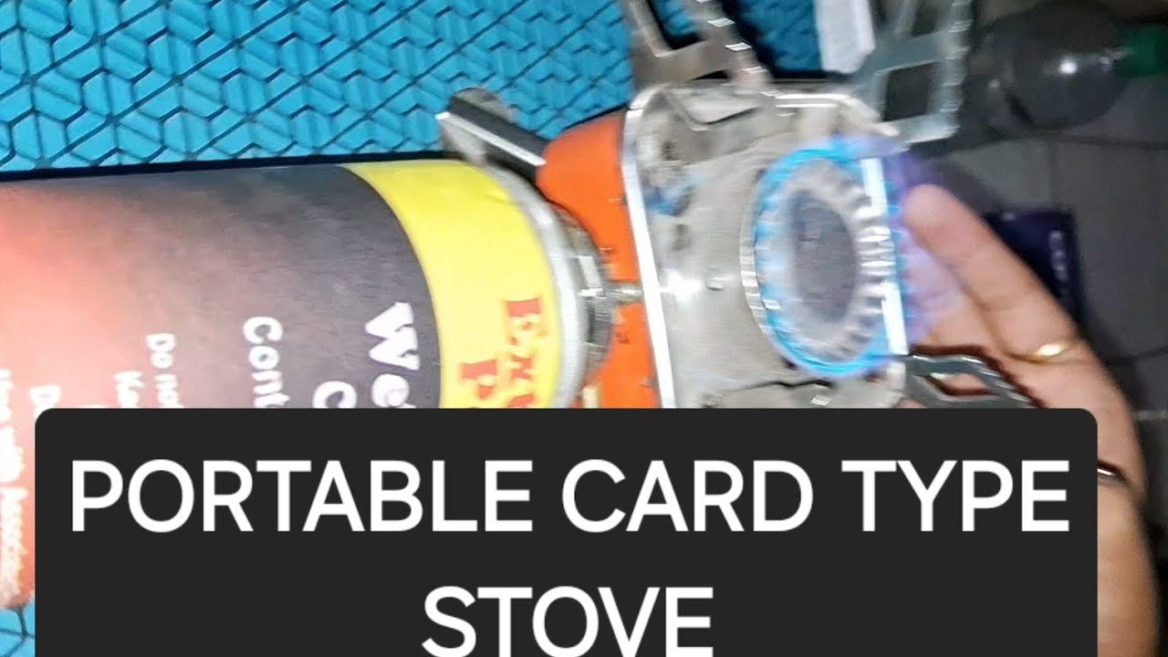 PORTABLE CARD TYPE STOVE - YouTube