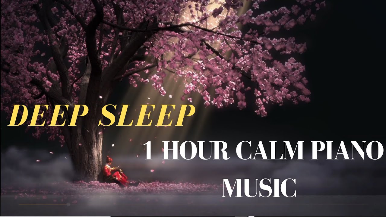 Calm piano music with beautiful animation with bird chirping for deep ...