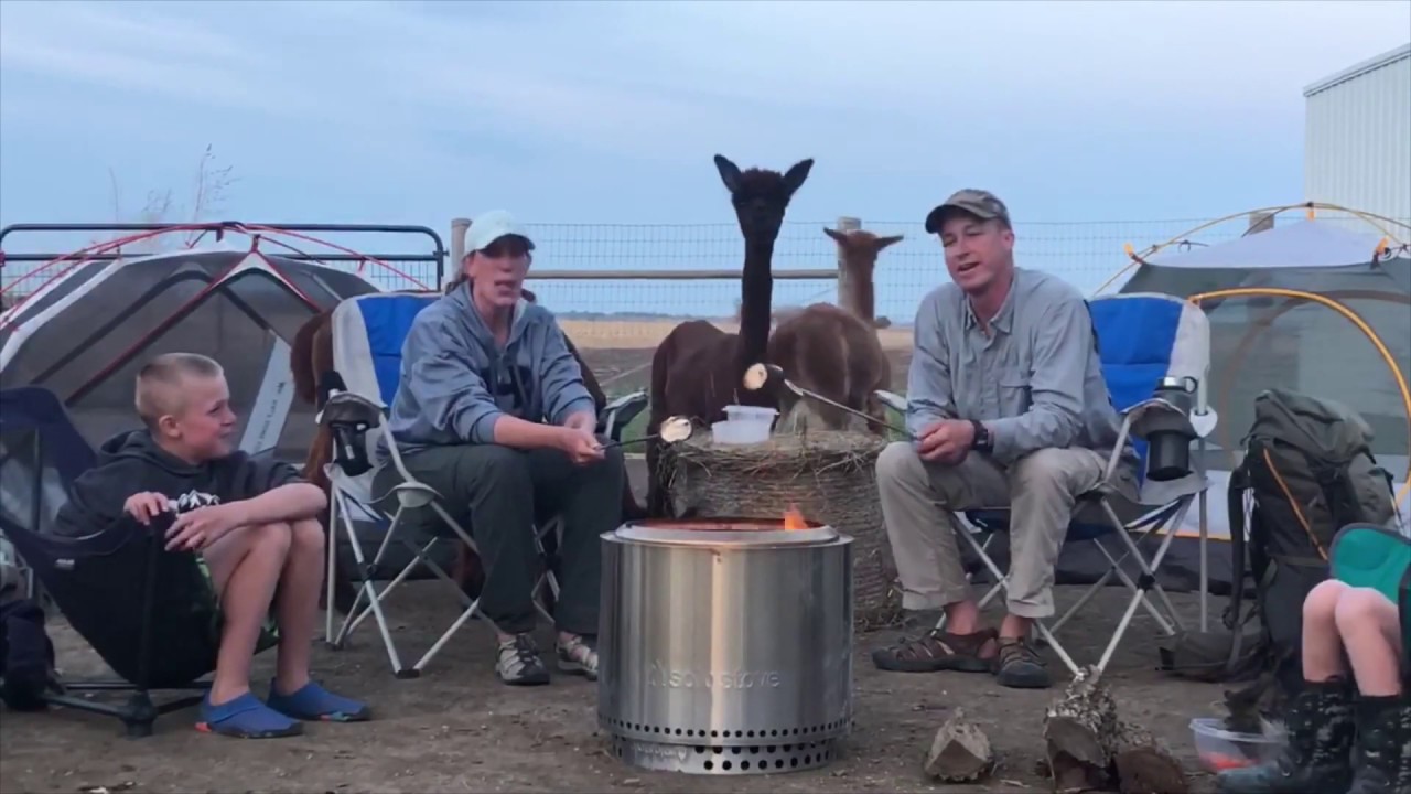 Bonfire Camping with Alpacas! (Video Contest Submission) - YouTube