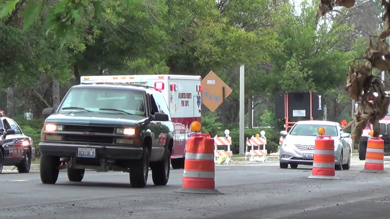 Minivan - Backhoe Crash on Northwest Highway Construction Project in ...