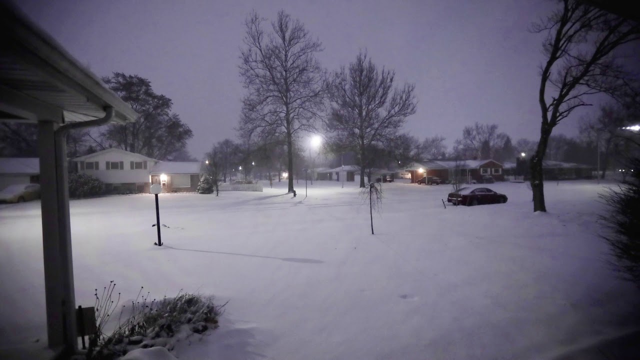 Metro Detroit Snow Fall Time-Lapse - YouTube