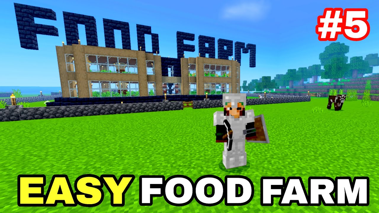 EASY FOOD FARM 😲 | MINECRAFT PE IN தமிழ் | #vibezplay #minecraftintamil ...
